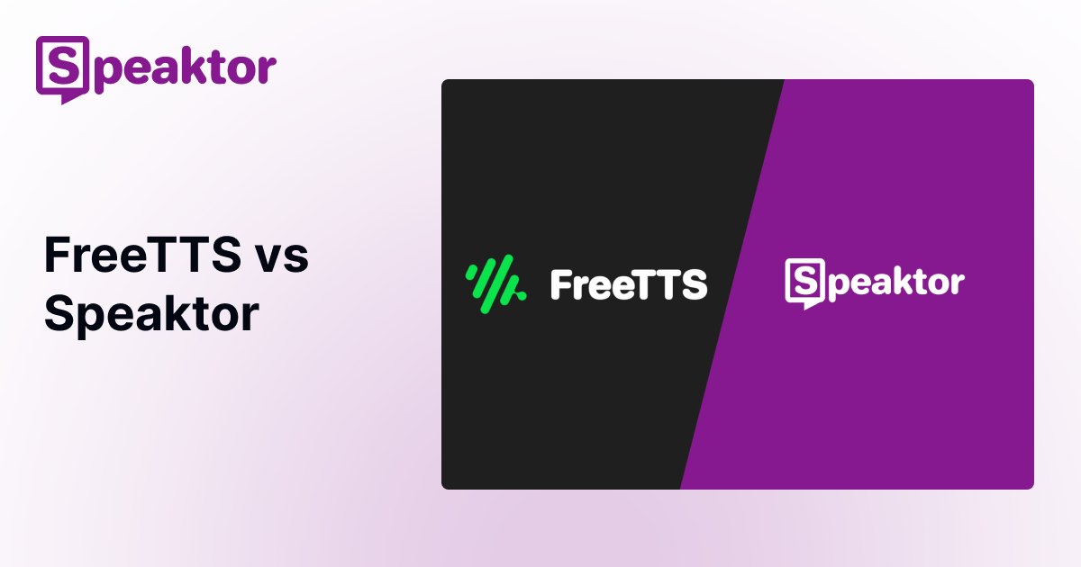 FreeTTS กับ Speaktor: เปรียบเทียบราคา คุณสมบัติ และอื่นๆ