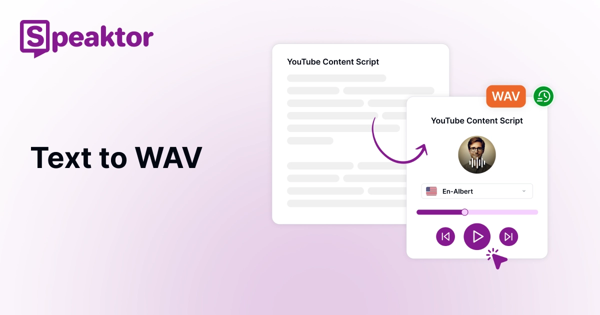 Convert Text to WAV: Fast, Natural, and Multilingual